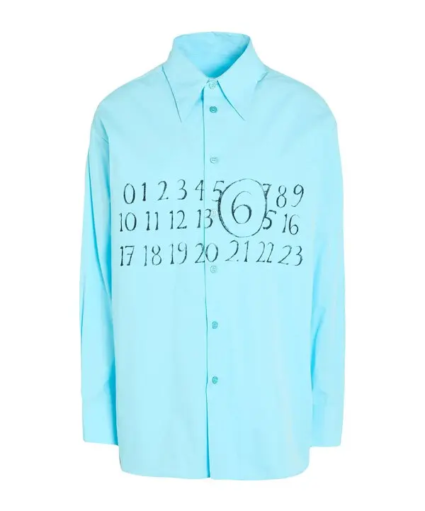 MAISON MARGIELA Solid Color Printed Shirt