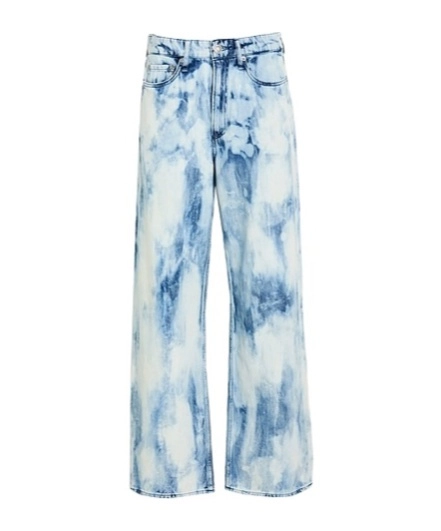 Rag & Bone Wide-leg Jeans With Tie & Dye Print