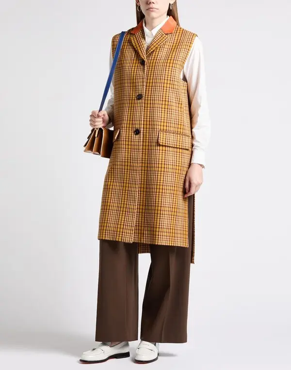 Marni Collared Plaid Sleeveless Vest
