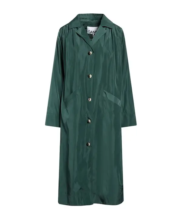 GANNI Plain Colour Full-length Jacket