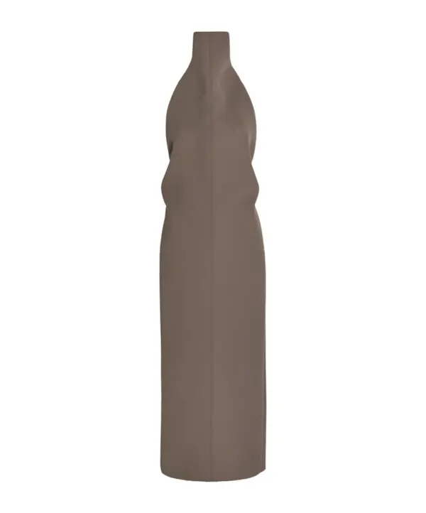 Khaite Roxanne Open-back Crepe Midi Dress