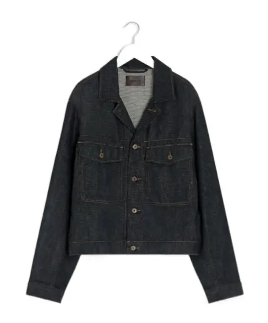 LEMAIRE Long-sleeved Buttoned Denim Jacket