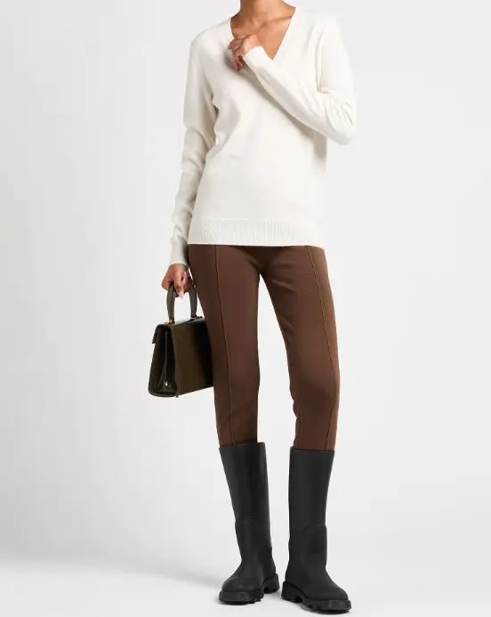 Burberry V-neck Long Sleeve Sweater