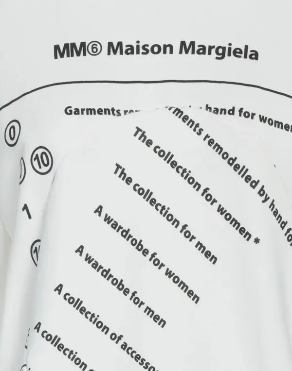 MAISON MARGIELA Solid Color Printed Sweatshirt