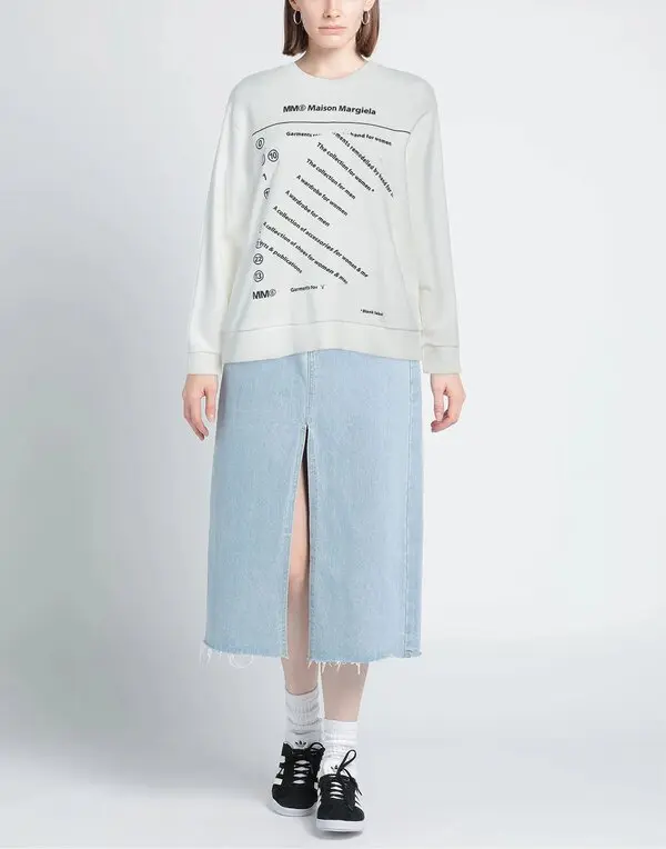 MAISON MARGIELA Solid Color Printed Sweatshirt