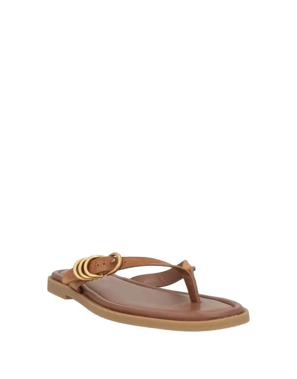 Rag & Bone Suede Thong Sandals With Buckle