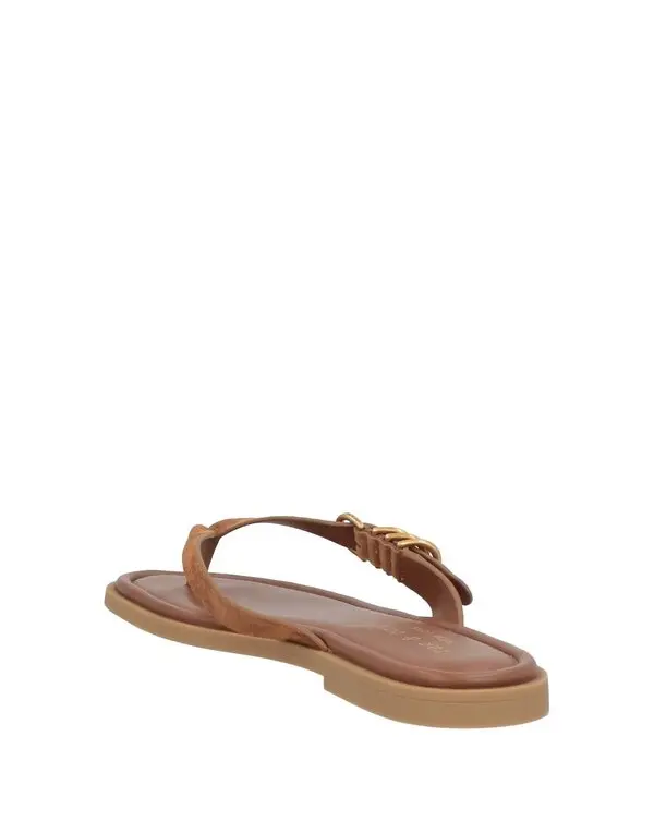 Rag & Bone Suede Thong Sandals With Buckle