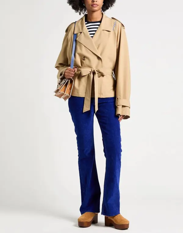 Marni Belted Double-breasted Jacket - Nude