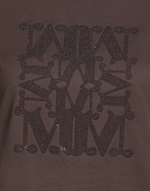 Max Mara Logo Crew Neck T-shirt - Brown