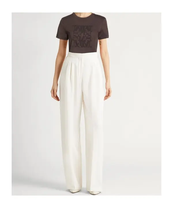 Max Mara Logo Crew Neck T-shirt - Brown