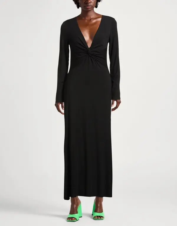 Rag & Bone Long Sleeve Plunge Neck Maxi Dress