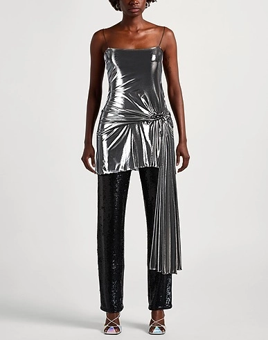 DIESEL® Sleeveless, Form-fitting Solid-color Top