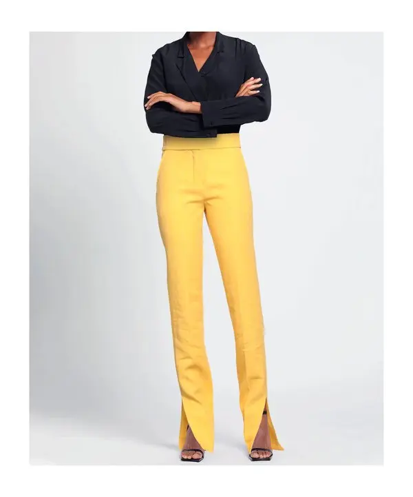 Jacquemus High-waisted Trousers With Side Slits
