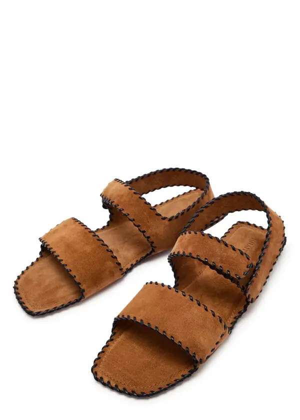 Khaite Suede Sandals