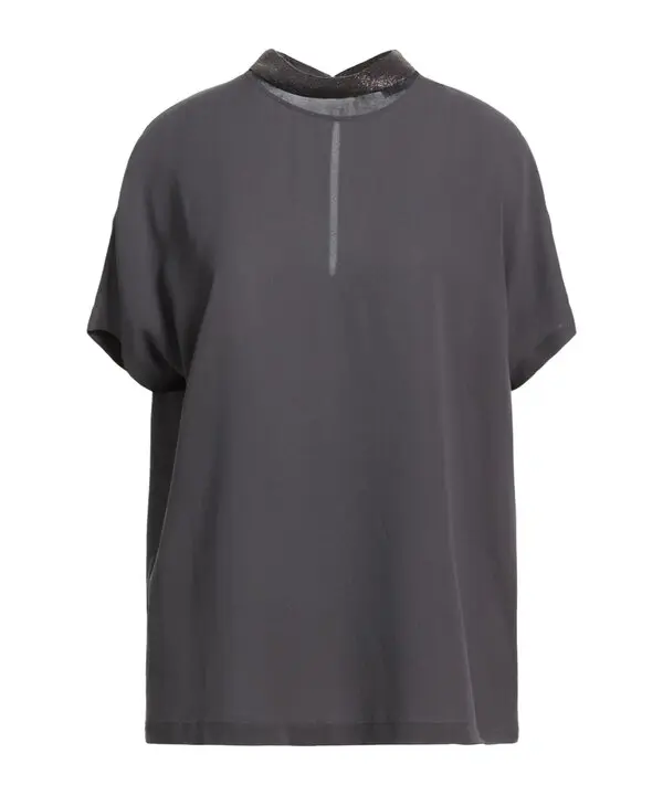 Brunello Cucinelli Short Sleeve Crew Neck Top