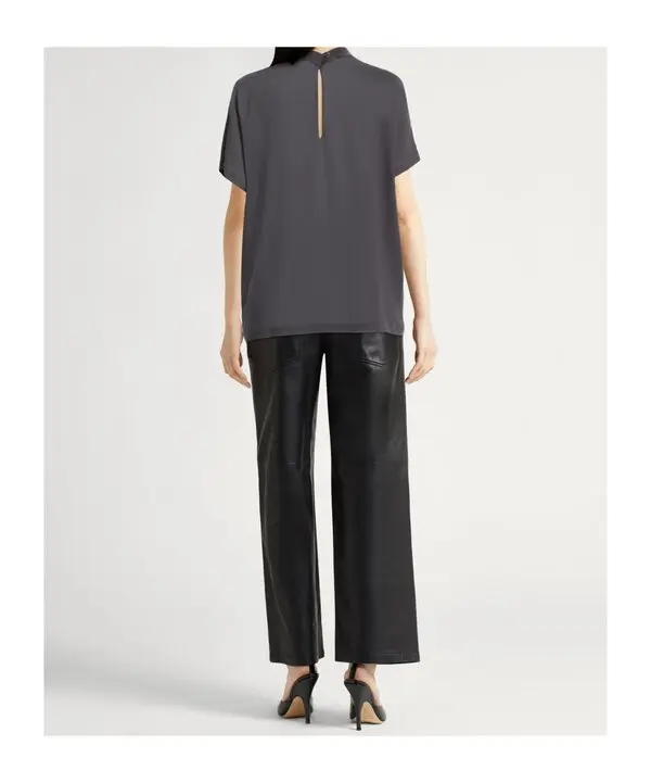 Brunello Cucinelli Short Sleeve Crew Neck Top