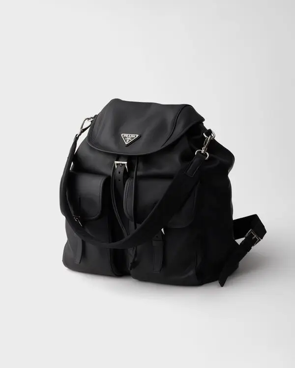 Prada Leather Backpack - Black