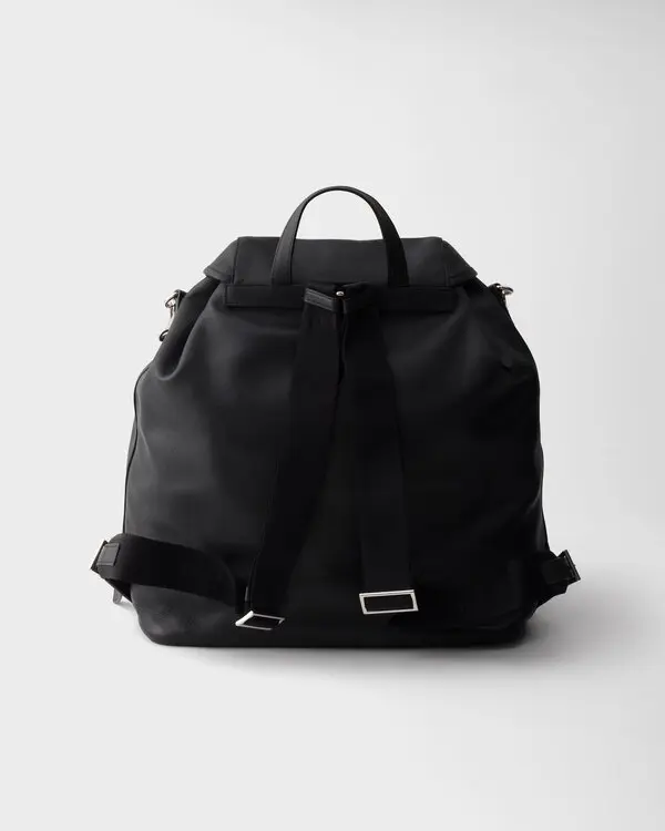 Prada Leather Backpack - Black