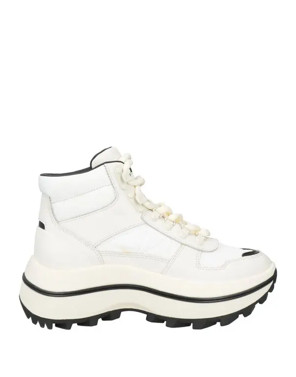 Tory Burch Leather Hiking Boots - White