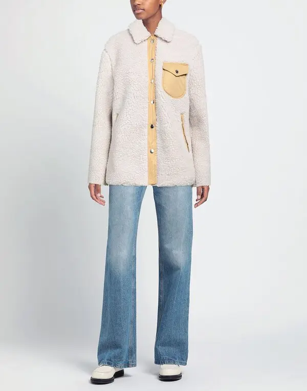 Rag & Bone Solid Color Teddy Fleece Coat