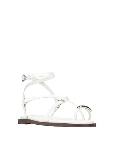 Rag & Bone Toe Strap Flat Sandals With Embellishments And Buckle Fastening