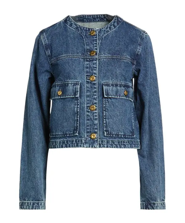 Rag & Bone Minimalist Faded Dark Denim Jacket
