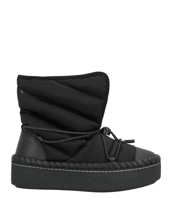 Tory Burch Fleece-lined Thick-soled Leather Boots