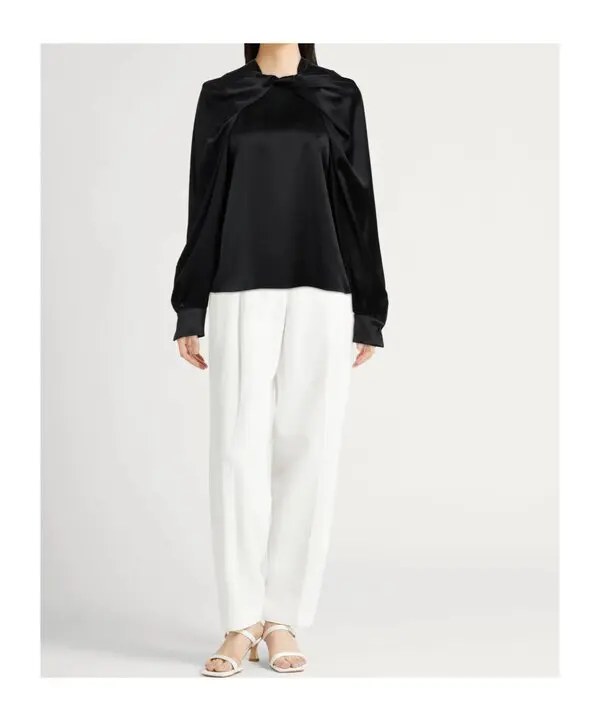 Sportmax Long Sleeved Round Neck Top