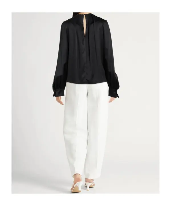 Sportmax Long Sleeved Round Neck Top