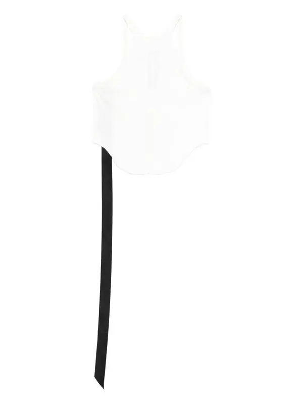Rick Owens Raw-edge Ribbon Tank Top