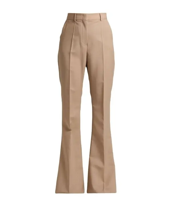 Sportmax Plain Colour Flared Trouser