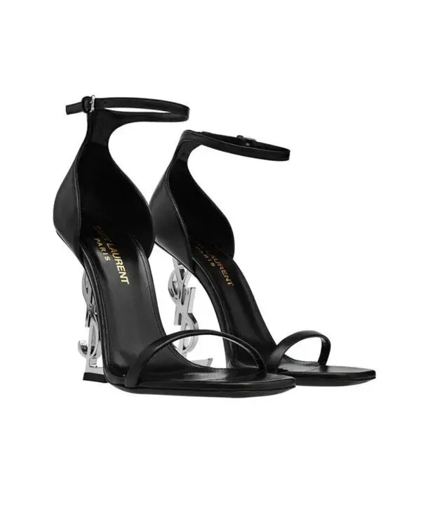 Saint Laurent Opyum High-heeled Sandals With Logo Detail