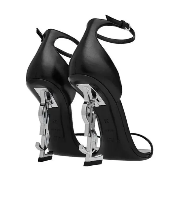 Saint Laurent Opyum High-heeled Sandals With Logo Detail