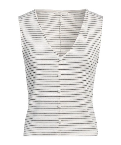 Rag & Bone Striped Knitted Sleeveless Top
