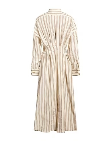 Max Mara Striped Long Sleeve Shirt Dress