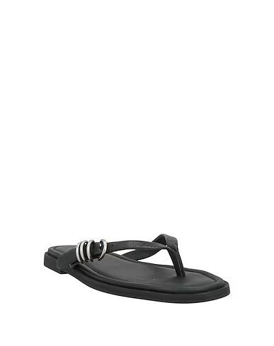 Rag & Bone Leather Thong Sandals With Buckle Detail