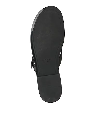 Rag & Bone Leather Thong Sandals With Buckle Detail