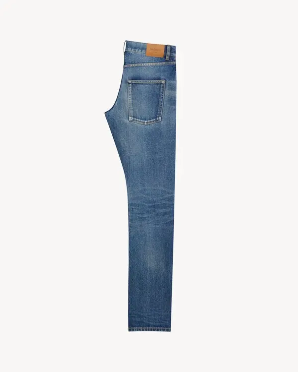 Saint Laurent Slim Jeans In South Denim