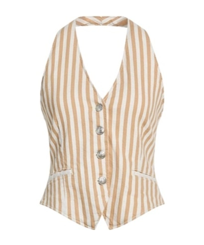 Rag & Bone Striped Sleeveless Halter Top