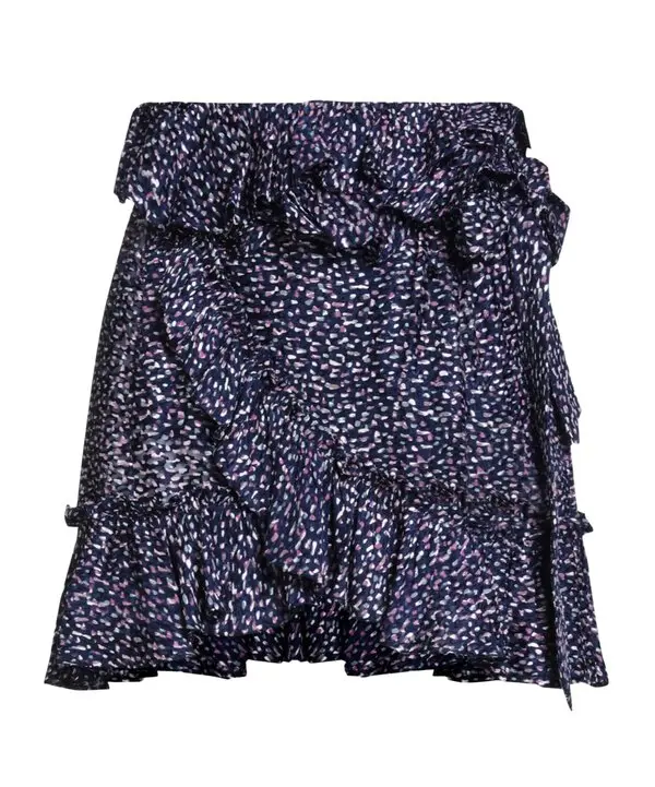 Saint Laurent Multicolor Print Wrap Skirt