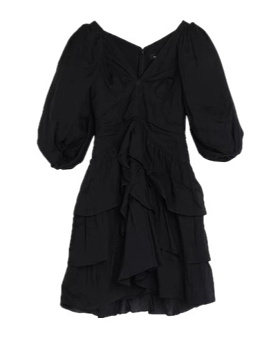 Isabel Marant Étoile Multi-layered Puff Sleeve V-neck Dress