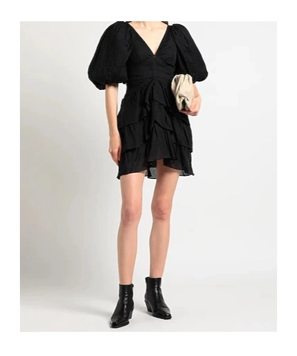 Isabel Marant Étoile Multi-layered Puff Sleeve V-neck Dress
