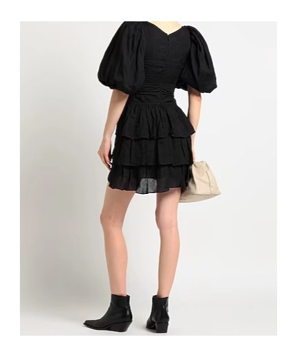 Isabel Marant Étoile Multi-layered Puff Sleeve V-neck Dress