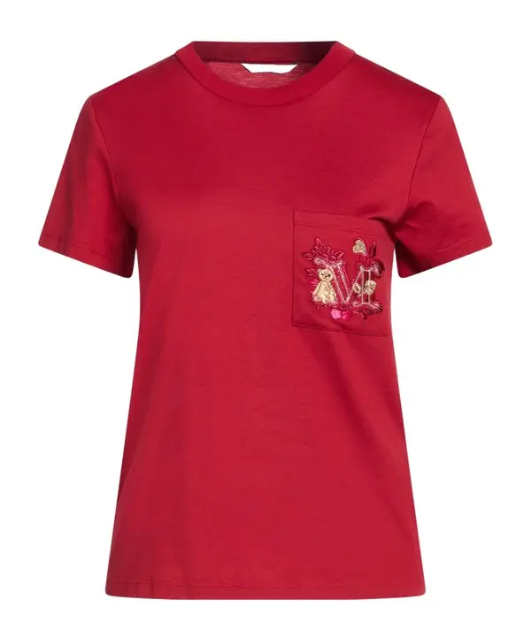 Max Mara Logo Short Sleeve T-shirt - Red