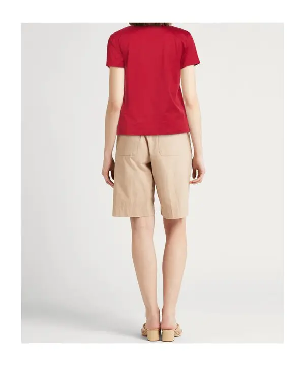 Max Mara Logo Short Sleeve T-shirt - Red