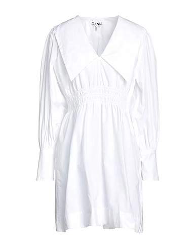 GANNI Solid Color Long-sleeve Dress