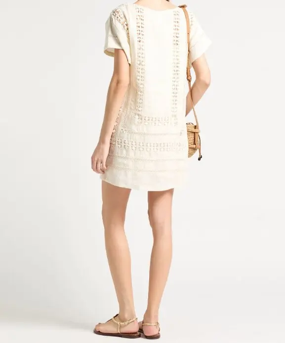 MAXCO. Max&co. Linen Crochet-knit Dress