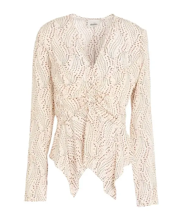 Isabel Marant Étoile Long Sleeve V-neck Blouse