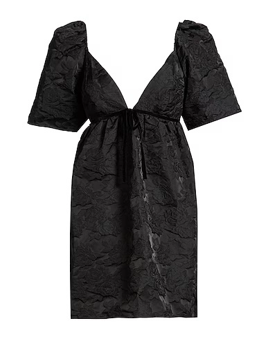 GANNI Floral Jacquard Taffeta Dress