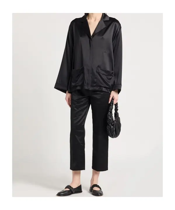Max Mara Long Sleeve Shirt With Lapels And Embroidered Logo